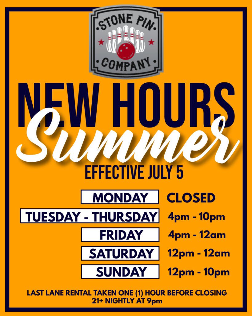 Welcome to Stone Pin Company - Stone Pin Bowling Alley